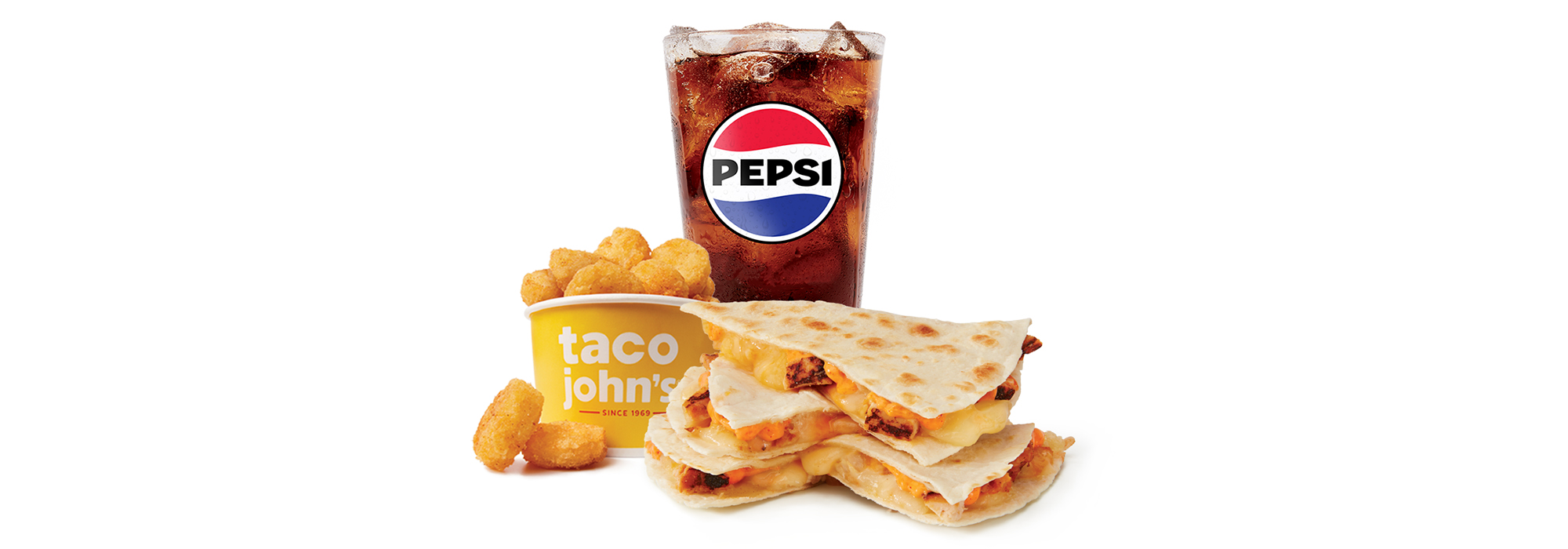 Four Cheese Chicken Quesadilla Combo | Taco John's